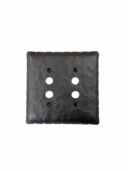 Rustic Rancho Iron Switch Plate Double Push Button EPH424– Bushere ...