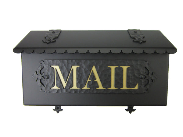 Traditional MAIL Wrought Iron Mailbox | Bushere & Son Iron Studio Inc.