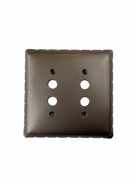 Classic Rancho Iron Switch Plate Double Push Button SEPH424 | Bushere ...